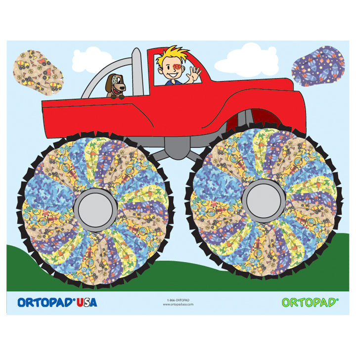 Ortopad® Patching Reward Poster, Monster Truck – Optego Vision USA
