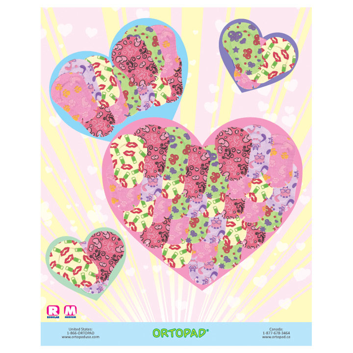 Ortopad® Patching Reward Poster, Hearts – Optego Vision USA