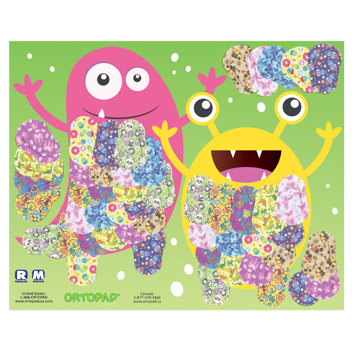 Ortopad® Patching Reward Poster, Monsters – Optego Vision USA