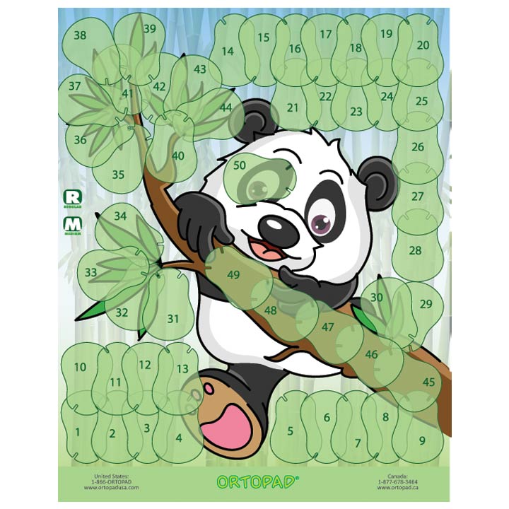Ortopad® Patching Reward Poster, Panda – Optego Vision USA