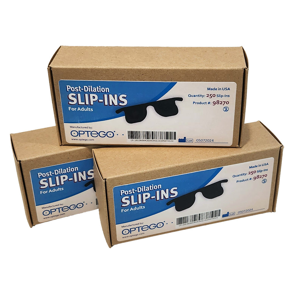 Post-Dilation Slip-ins, adult size, 3 boxes of 250 pieces – Optego ...