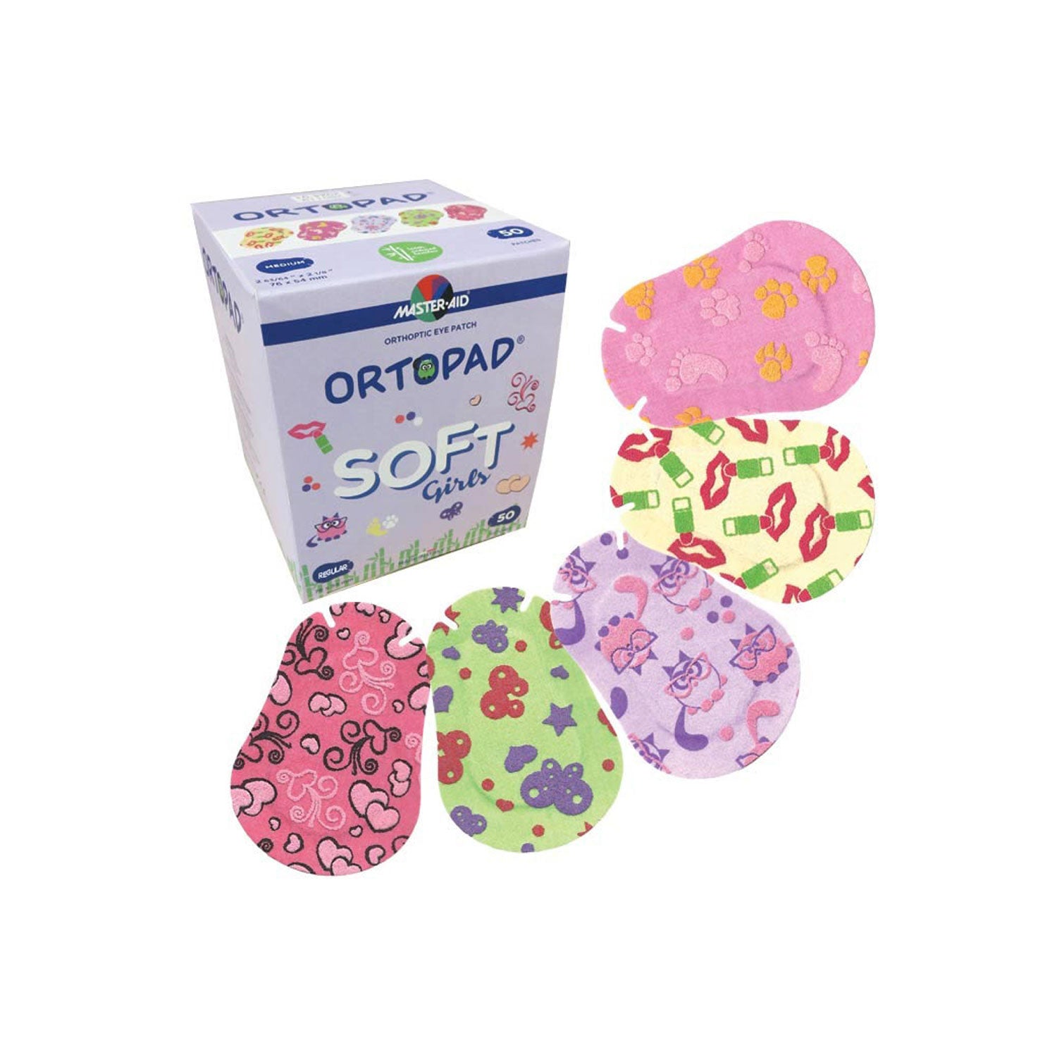 Ortopad® Soft Bamboo for Girls, 50/box - TEXTURED ACCENTS! – Optego ...